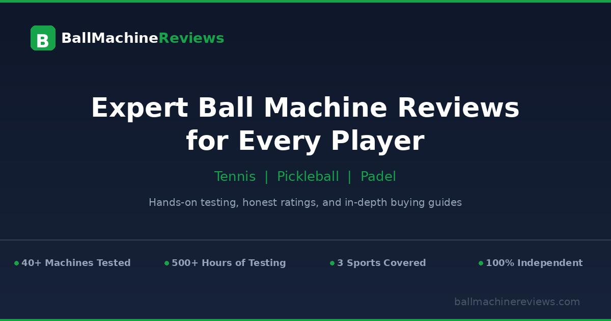 Best Tennis Ball Machines 2026 | BallMachineReviews